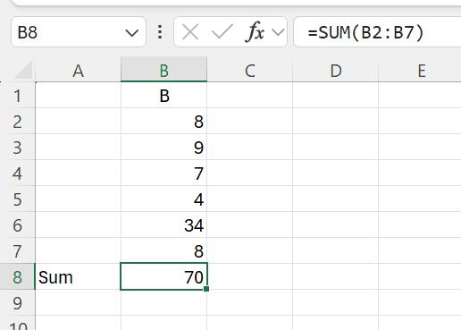 How to add a column in excel for a sum total - Microsoft Q&A
