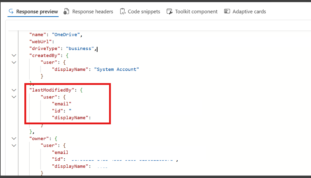 Graph ListItem Delta API response changed no "lastModifiedBy" in ...
