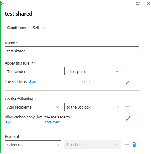 Rules in a shared mailbox - Microsoft Q&A