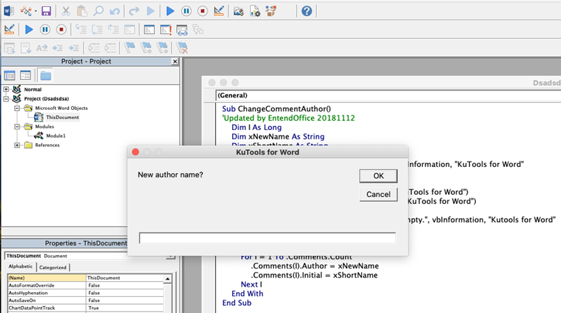 Changing Author in Comments of Word - Microsoft Q&A
