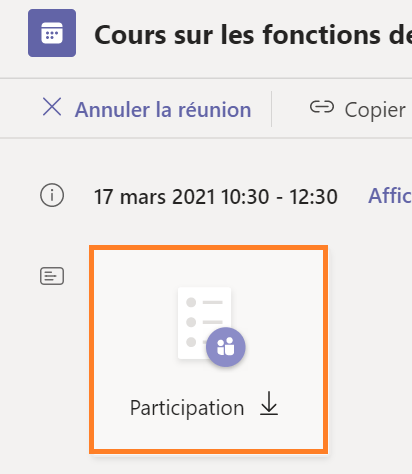 Liste des participants dans une réunion Teams - Microsoft Q&A