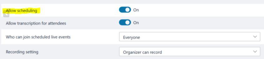 Team live events admin change propagation time? - Microsoft Q&A