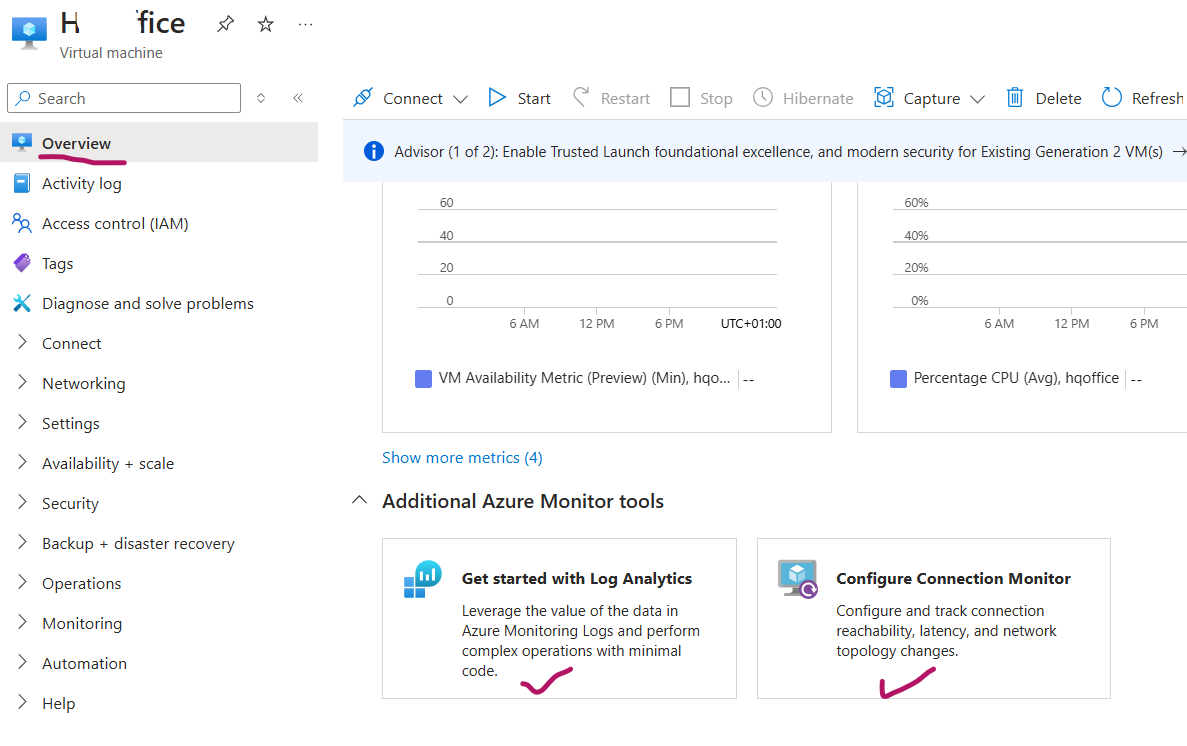 Monitor CPU live usage for 2 VMs using Dashboard - Microsoft Q&A