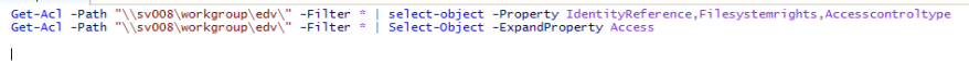 get-acl information with special format in file - Microsoft Q&A