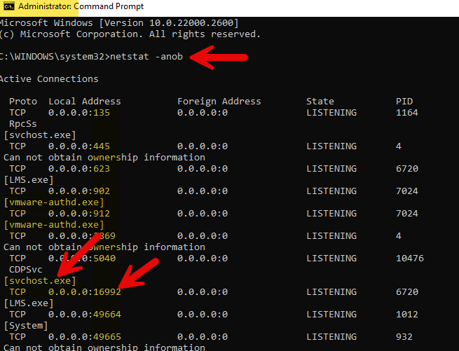 Is there any way we can get or see which all services are using RDP ...