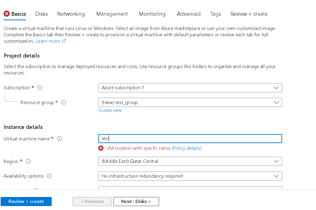 Want to create a policy with which VM should be created with specific word - Microsoft Q&A