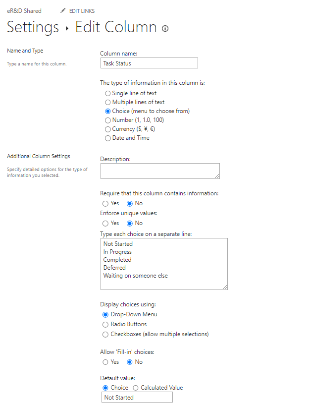 In a SharePoint list I want to make the End Date Required when the Task ...