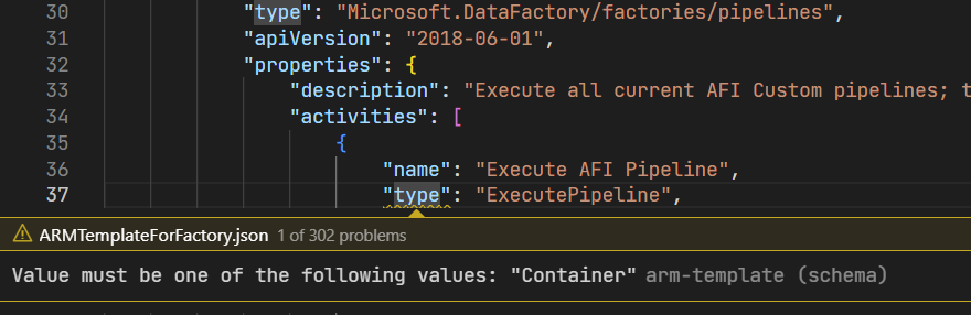 ARM Template Warnings - Microsoft Q&A