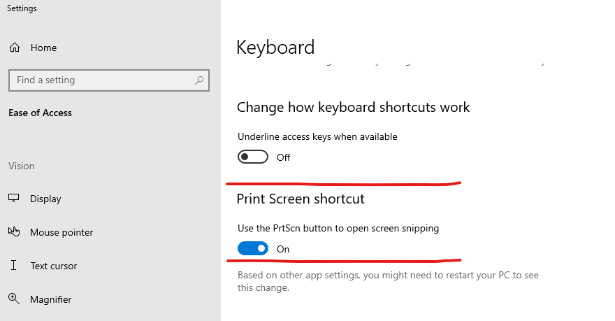 How to change snip and sketch screenshot shortcut? - Microsoft Q&A