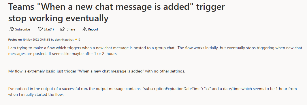 System Message calltranscripteventmessagedetail not coming through ...