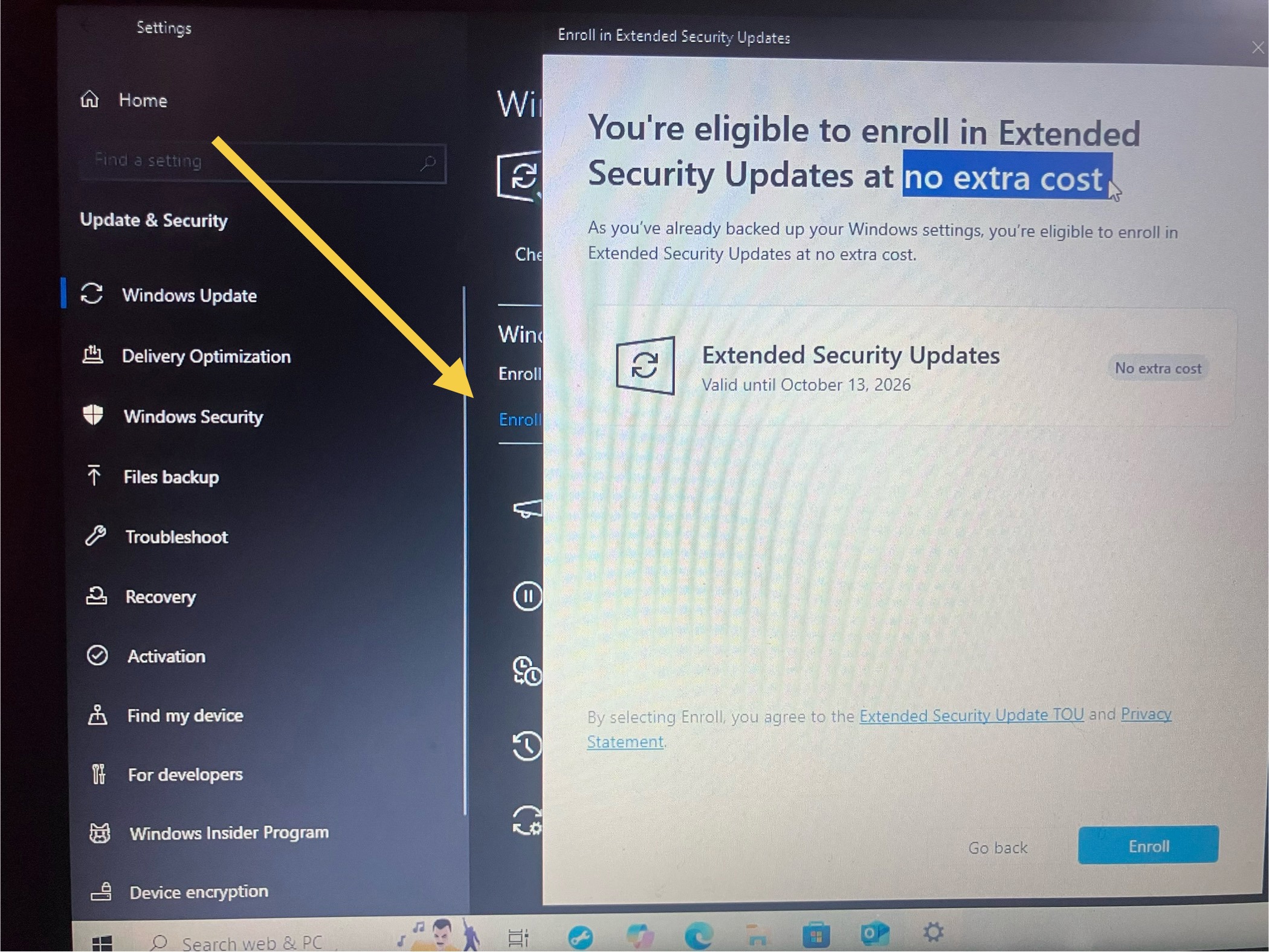 How to sign up for Windows 10 Extended Security updates - Microsoft Q&A
