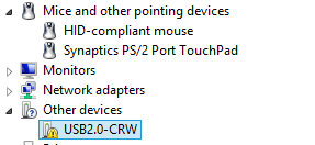 USB 2.0 CRW DRIVER - Microsoft Q&A