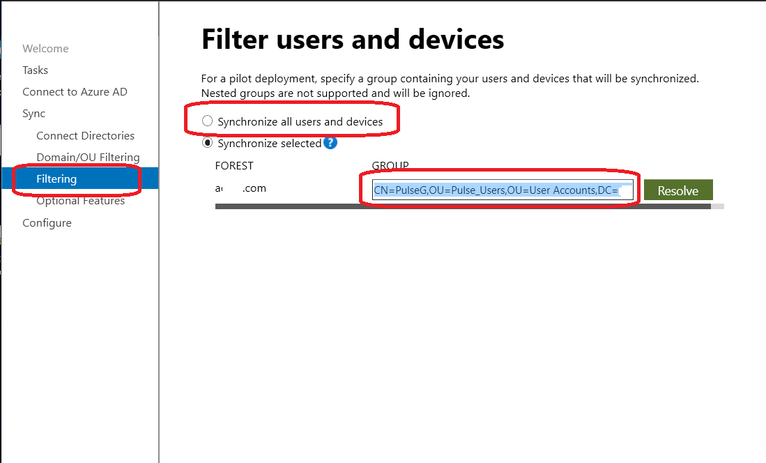 AD Connect sync does not sync Security Groups - Microsoft Q&A