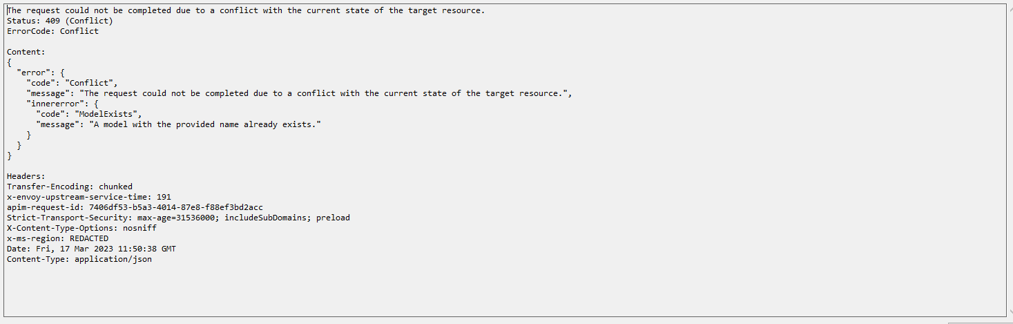 Unable To Copy A Custom Trained Form Recognizer Model Using The Azure Sdk For Net Version 40