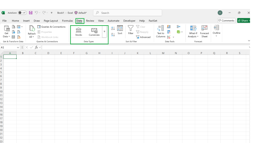 Geography and Stocks not showing up under Data Types in EXCEL 2021 ...