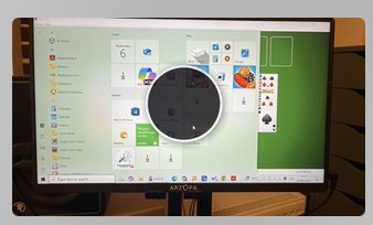 Why has a large circle appeared in the middle of my screen? - Microsoft Q&A