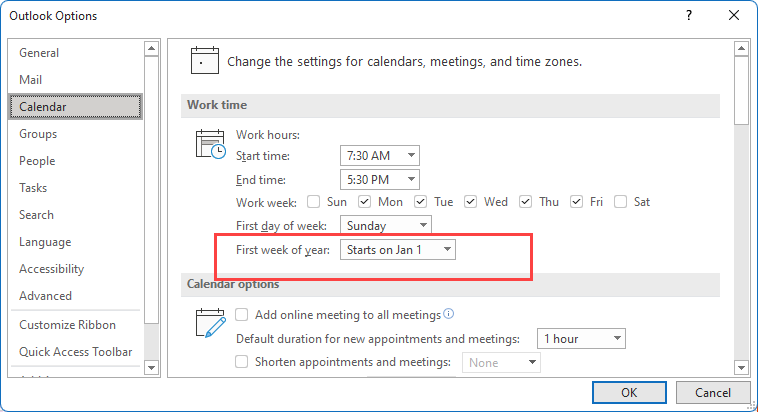 Why is the Outlook week number ahead of those in the web? - Microsoft Q&A