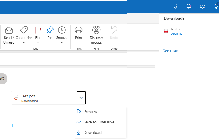How to revert new outlook downloads from automatically opening in ...