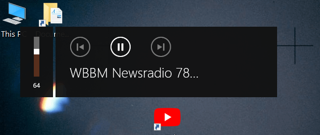 volume meter showing on screen - Microsoft Q&A