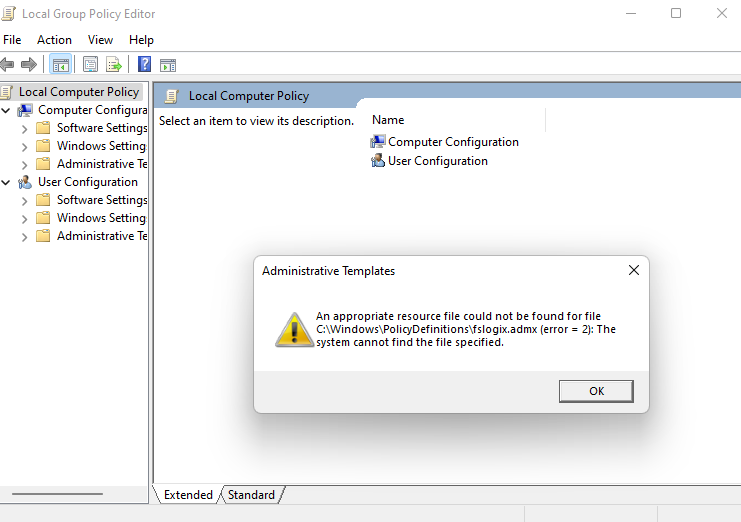 Error with fslogix.admx - Microsoft Q&A Error with fslogix.admx - Microsoft Q&A