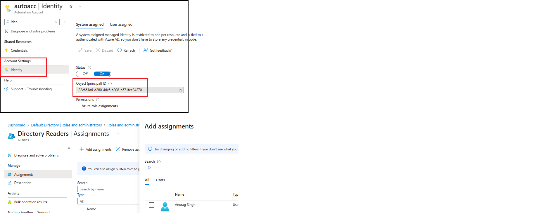 Get Azroleassignment Missing Details When Run In Azure Automate Microsoft Qanda
