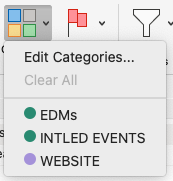 Outlook for Mac (legacy) - multiple Categories have disappeared from ...
