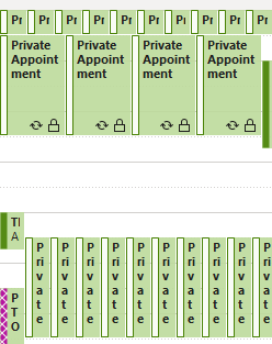 Outlook private events duplicated in a shared calendar - Microsoft Q&A