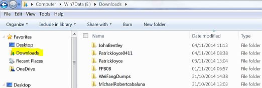 Downloads folder (windows 7) - Microsoft Q&A