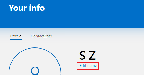 How to change name and initials in Office 365 - Microsoft Q&A