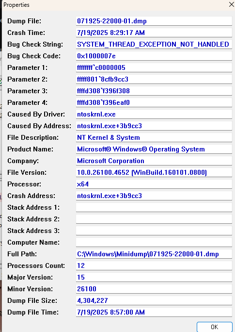 how to fix ntoskrnl frequent BSODS - Microsoft Q&A
