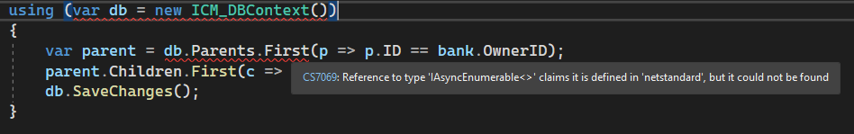Error message CS7069 - Microsoft Q&A