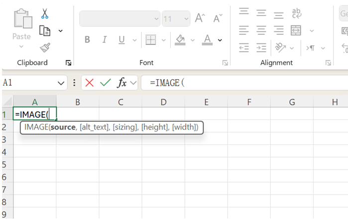 I am using the Microsoft 365, but my Excel App does not have the IMAGE ...