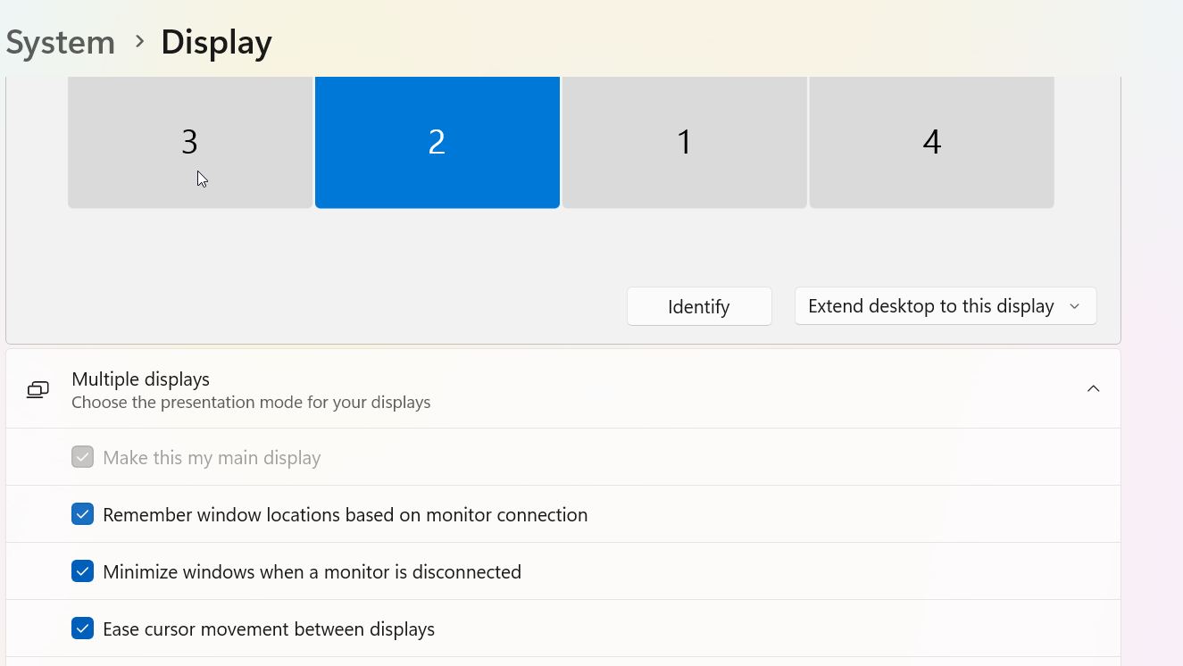 Show my Taskbar on all displays GREYED OUT. After Windows Update ...