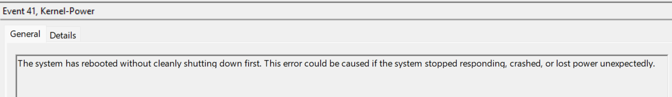 Random Critical Reboots (Kernel-Power 41) on High-End Windows PC after ...