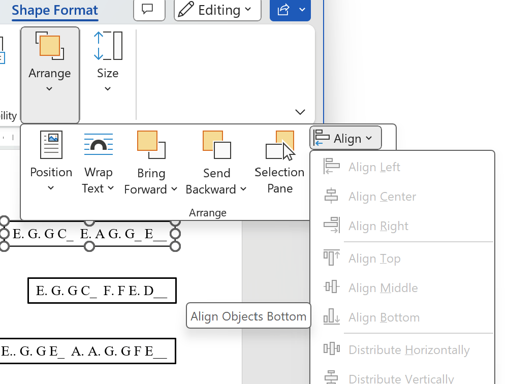 How can I right align all text boxes in a multi-page word document - Microsoft Q&A