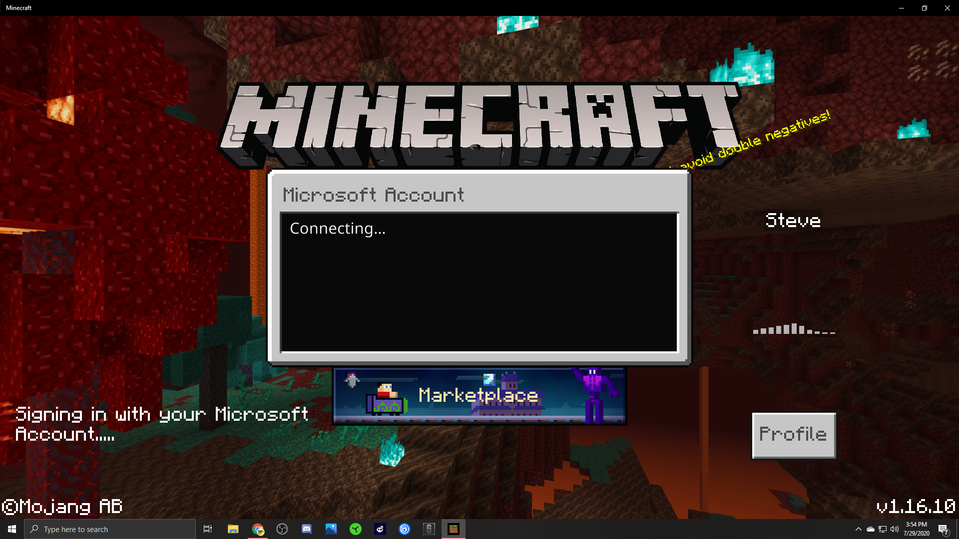 Minecraft Windows 10 Edition Microsoft Acct. Login Issue - Microsoft Q&A