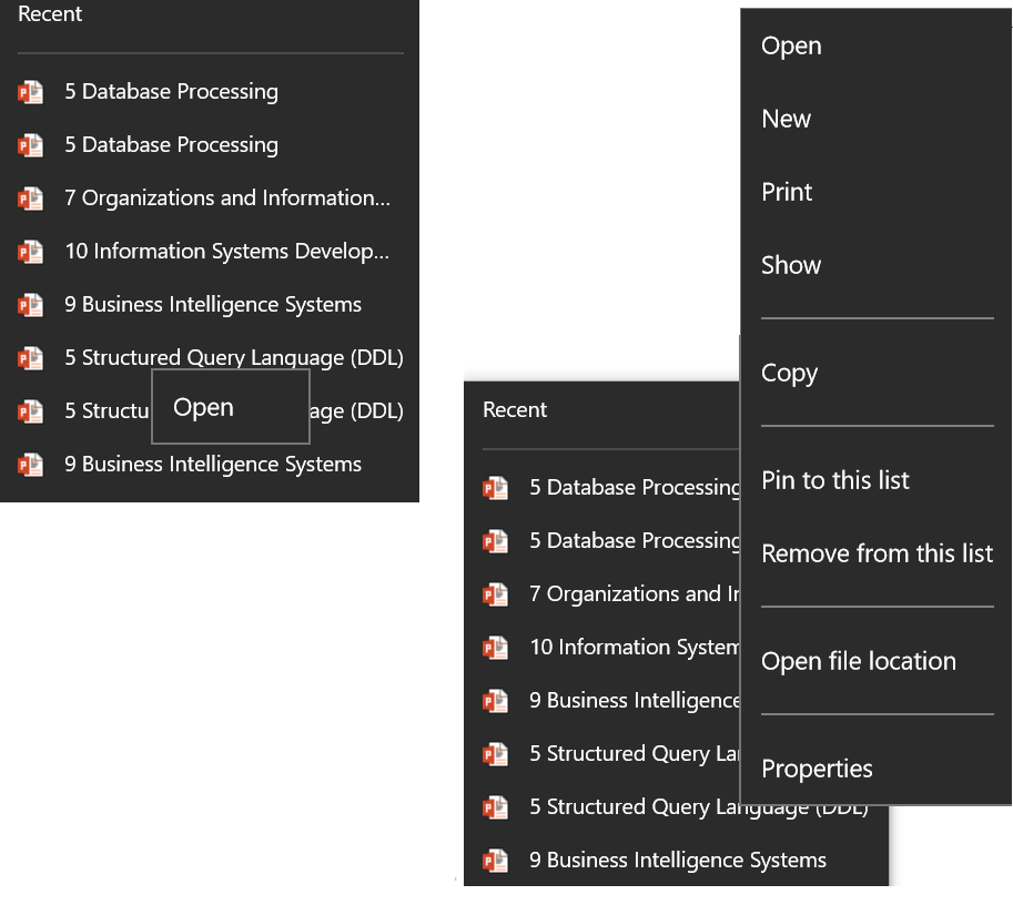 Office Jump List Showing Duplicate Entries - Microsoft Q&A