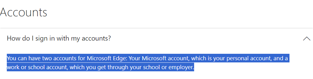 Unable to sign into 2 work accounts on Edge on iOS apple ipad I ...