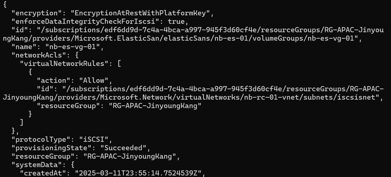 login failure/rejected error when elastic san volume connect on Linux VM with service endpoint ...