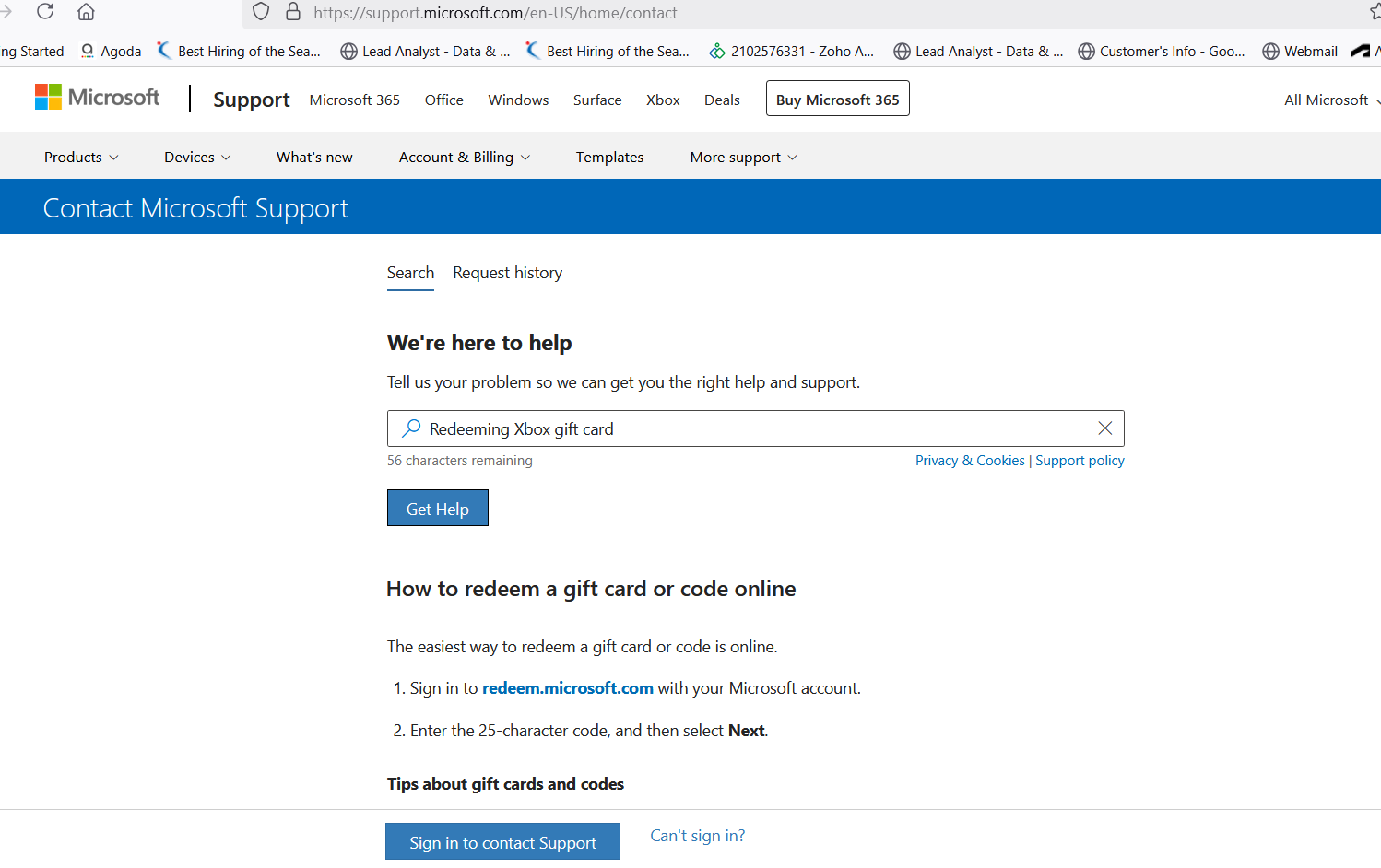 how do i redeem a gift card/how do i contact microsoft support ...