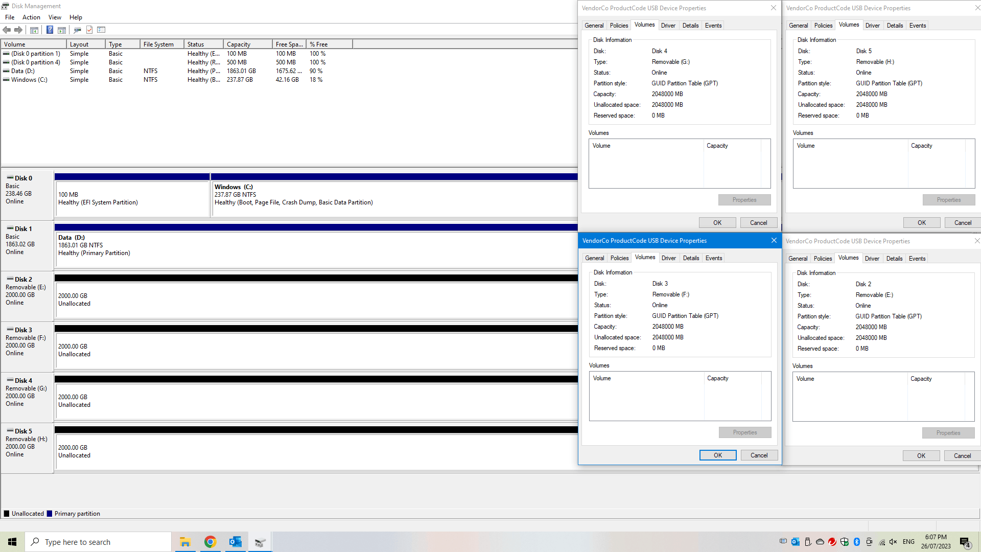 SSD showing as 4 separate drives in disk manager. - Microsoft Q&A
