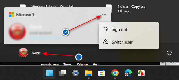 i do not see logout option on my device - Microsoft Q&A