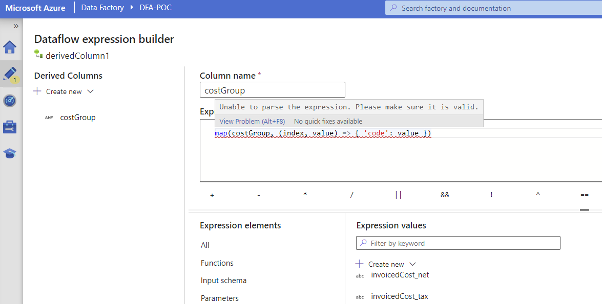 Transform A Regular Array Into An Array Of Objects Inside A Mapping Data Flow In Azure Data 7619
