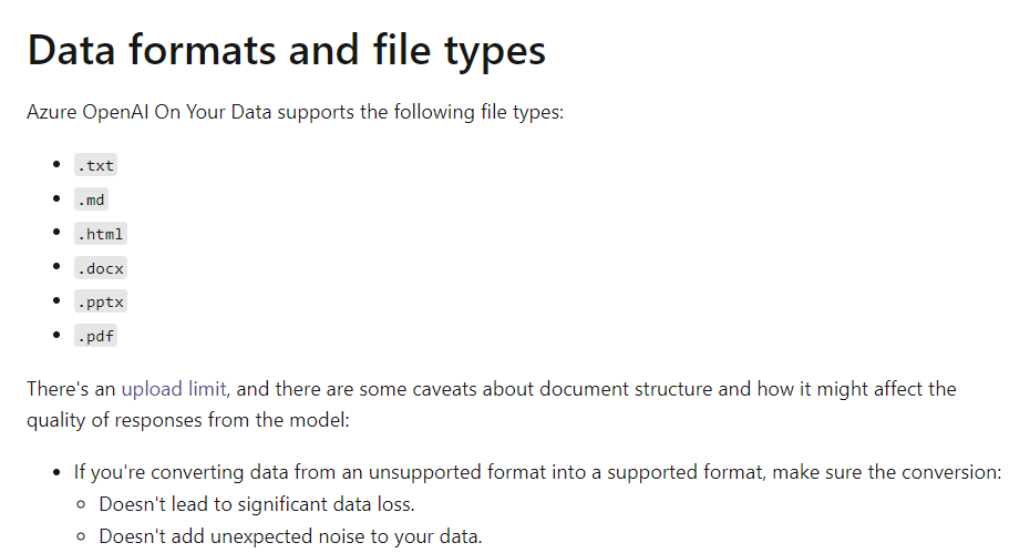In Azure Openai When Will I Be Able To Upload My Excel Data