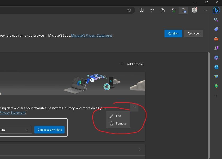 How to remove blank Profiles created in Edge - Microsoft Q&A