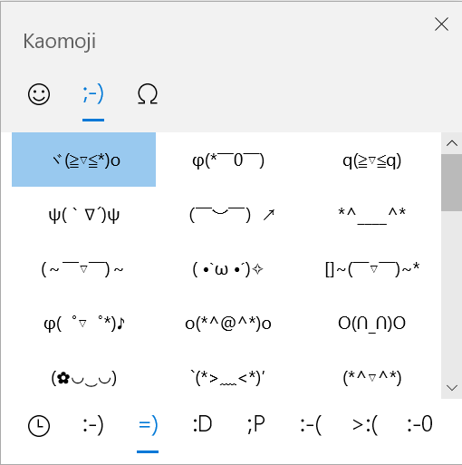How to add kaomoji using touch-keyboard (windows 10)? - Microsoft Q&A
