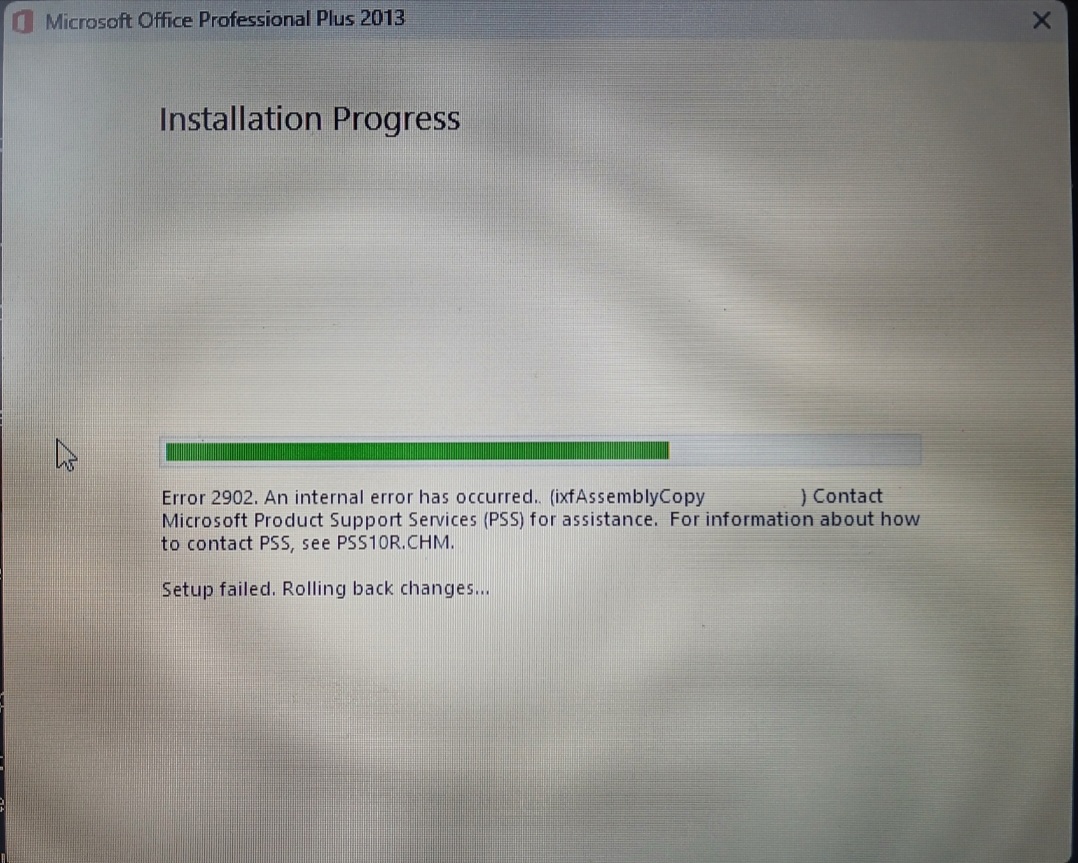 How to fix error 2902 when installing office professional plus 2013 ...