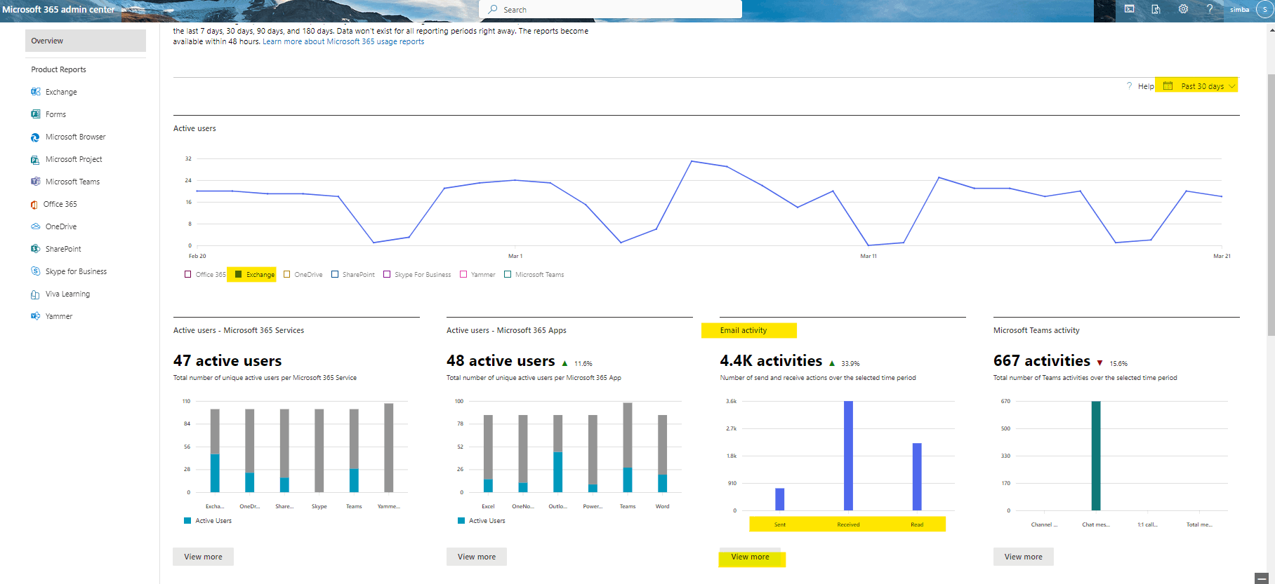 Emails report in Exchange Online - Microsoft Q&A