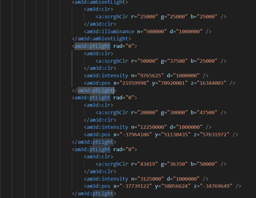 How to set diffuse, specular lighting in pptx 3d models - Microsoft Q&A