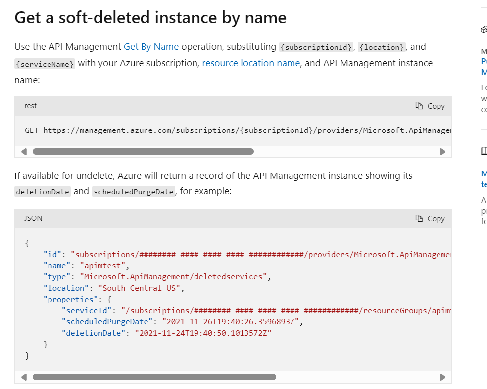 Issue with Azure REST API when retrieving soft-deleted resources from a ... Issue with Azure REST API when retrieving soft-deleted resources from a ...